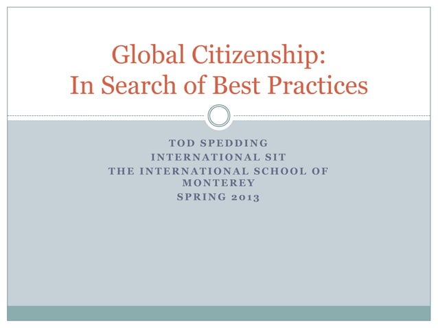Global Citizenship Presentation | PPTX