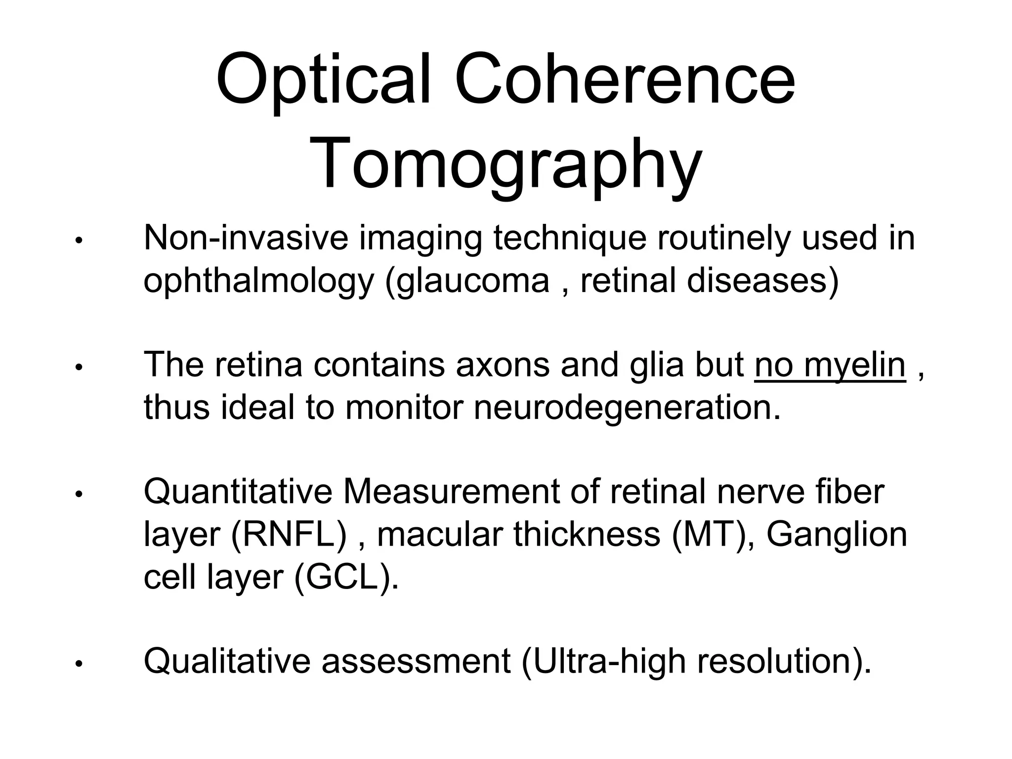 Optic Neuritis and OCT in Multiple Sclerosis | PPTX