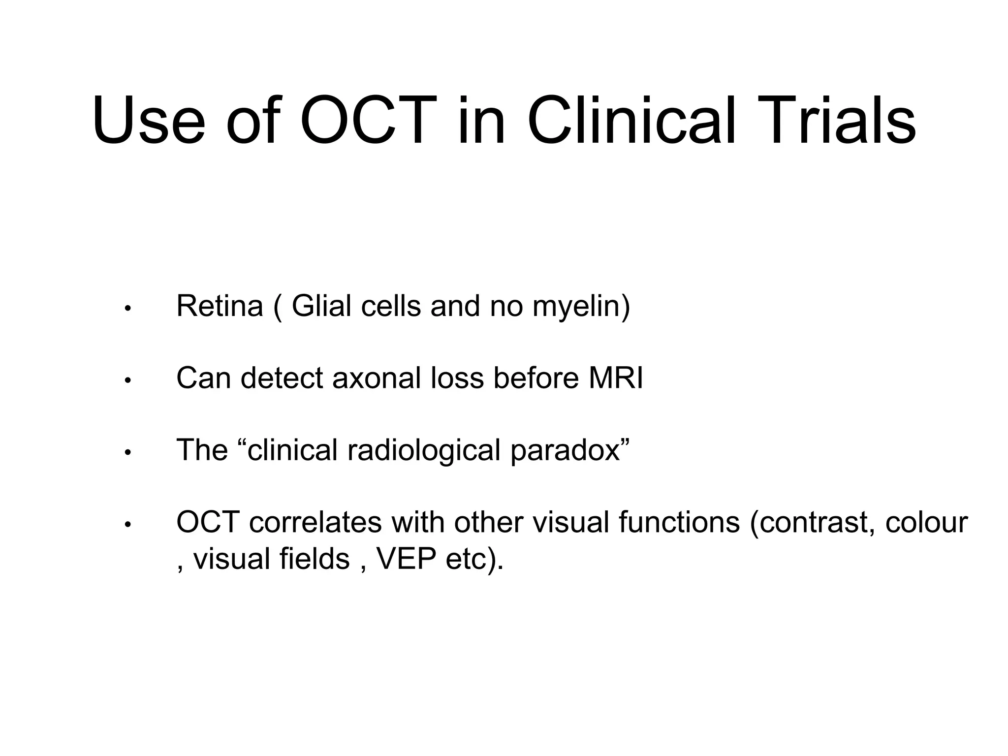 Optic Neuritis and OCT in Multiple Sclerosis | PPTX