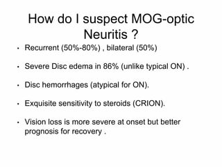 Update on Optic Neuritis and the role of OCT In Multiple Sclerosis | PPTX