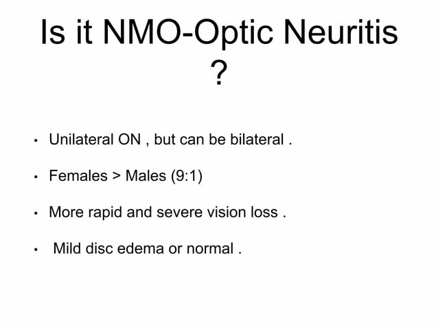 Update on Optic Neuritis and the role of OCT In Multiple Sclerosis | PPTX