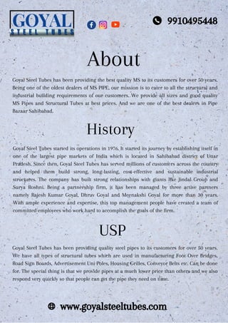 MS Pipes & Tubes | PDF