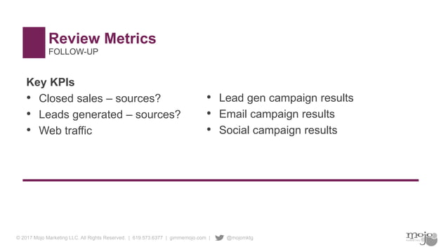 MSP Marketing Plan Checklist | PPT
