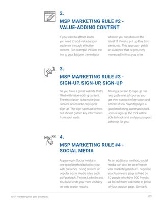 MSP marketing that get you leads | PDF