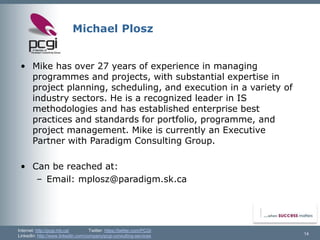 MSP Overview Paradigm Consulting Group PCGI | PDF