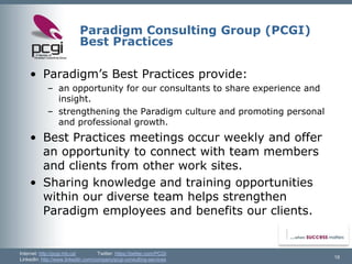 MSP Overview Paradigm Consulting Group PCGI | PDF