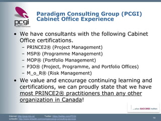 MSP Overview Paradigm Consulting Group PCGI | PDF