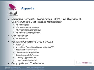 MSP Overview Paradigm Consulting Group PCGI | PDF