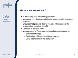 MSP - Programme Management at its best | PPT