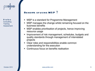 MSP - Programme Management at its best | PPT