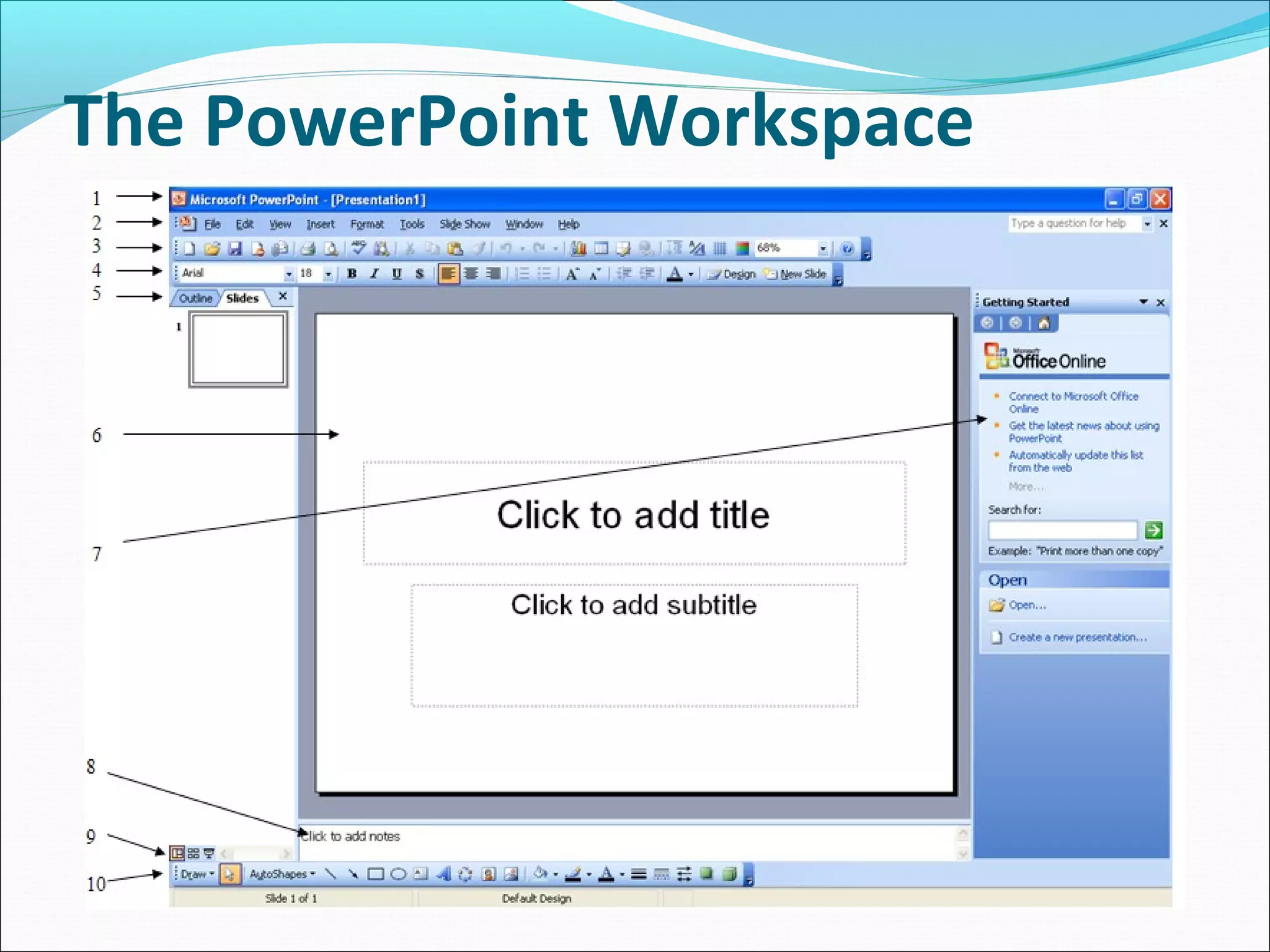 Ms PowerPoint 2003 Introducton | PPT