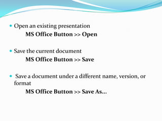 Ms powerpoint | PPTX