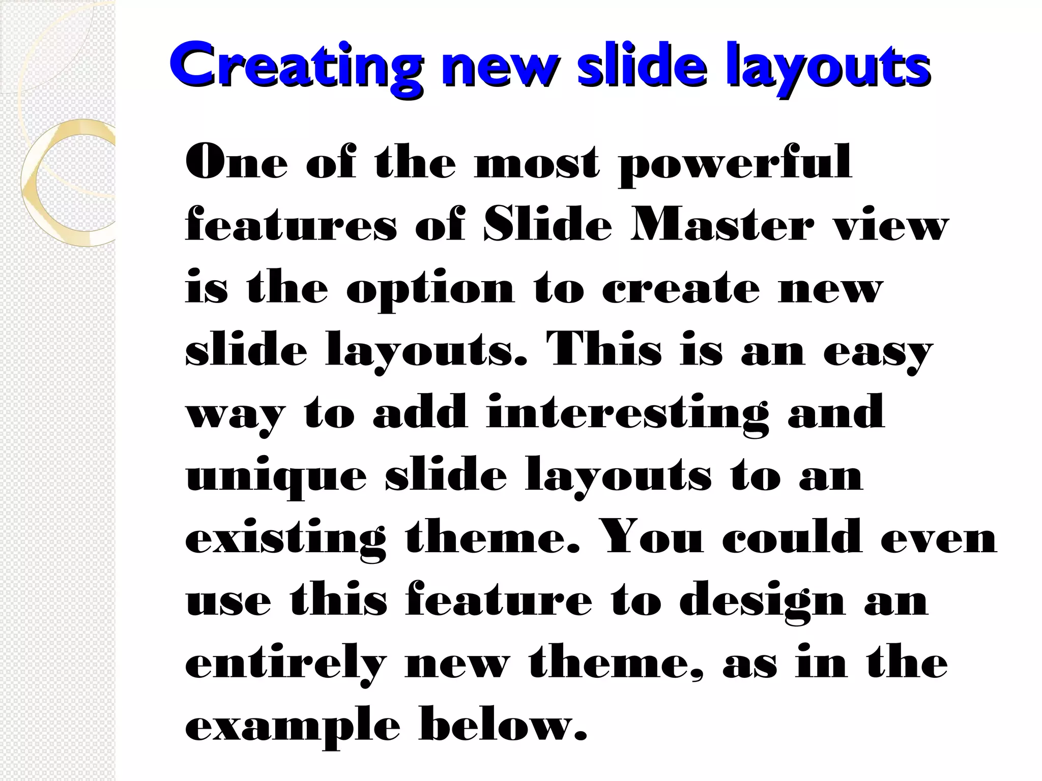 MICROSOFT POWERPOINT 2013 " SLIDE LAYOUT " | PPT | Desktop Publishing ...