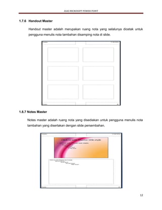 Modul asas Ms power point | PDF