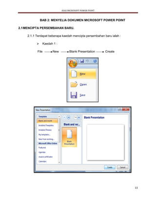 Modul asas Ms power point | PDF