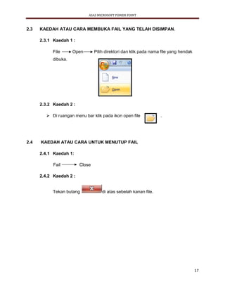 Modul asas Ms power point | PDF