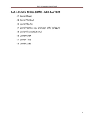Modul asas Ms power point | PDF