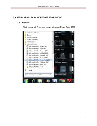 Modul asas Ms power point | PDF
