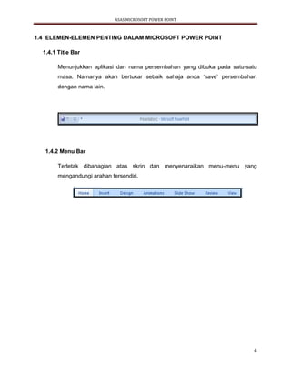 Modul asas Ms power point | PDF