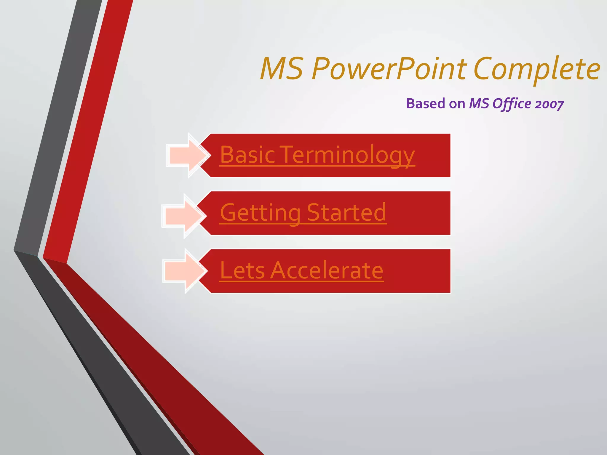 Ms powerpoint 2007 presentation by sarmad baloch | PPTX