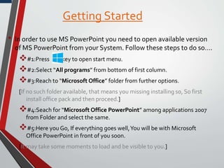 Ms powerpoint 2007 presentation by sarmad baloch | PPT