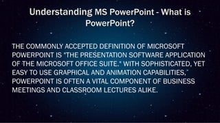 Ms powerpoint by jubelyn biando | PPT
