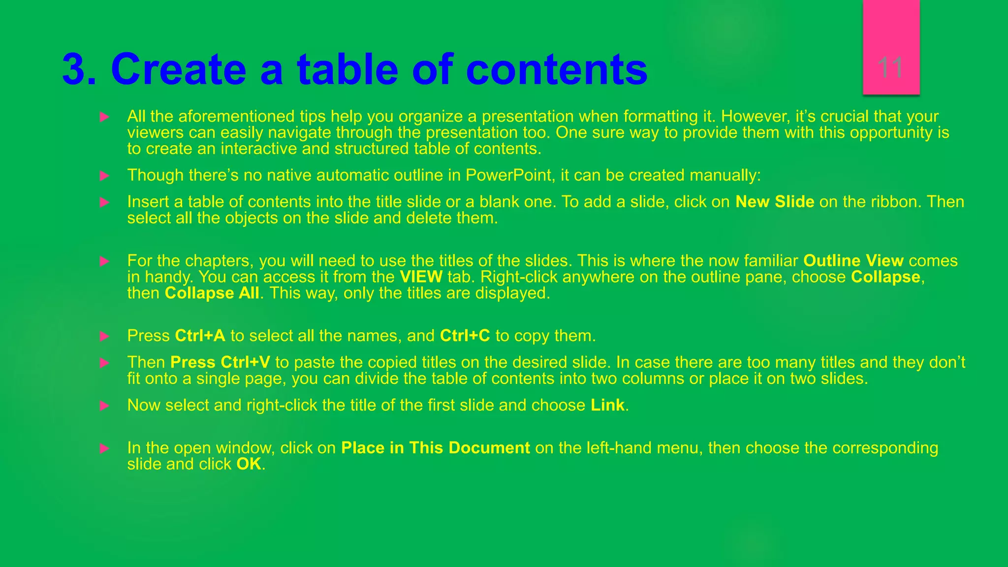 Ms power point structuring your presentation | PPT