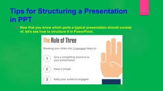 Ms power point structuring your presentation | PPTX