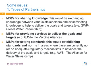 Multi-Stakeholder Partnerships sept 2018 | PPTX