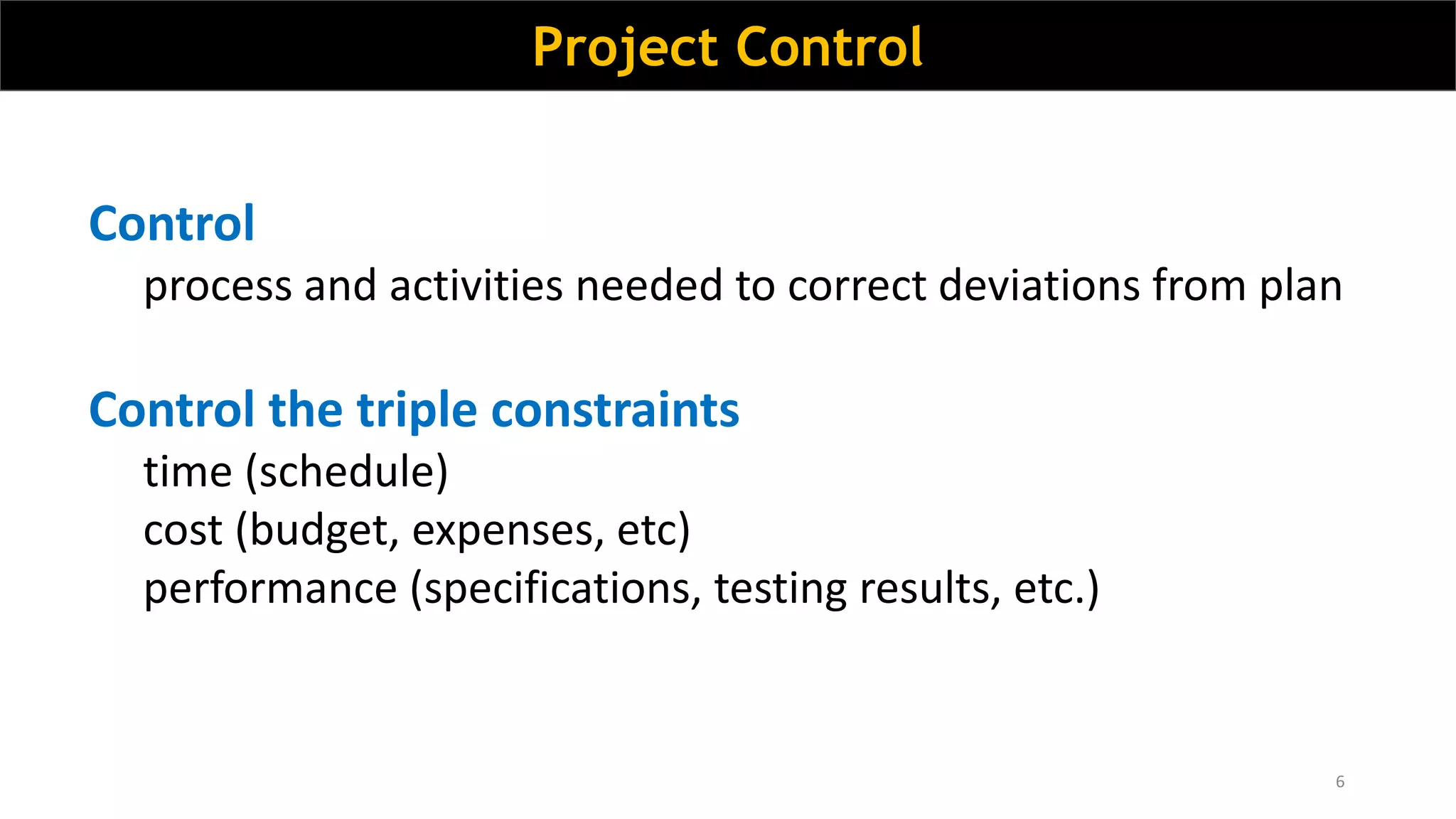 project monitoring and control | PPTX