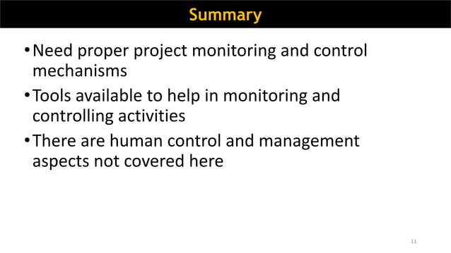 project monitoring and control | PPTX