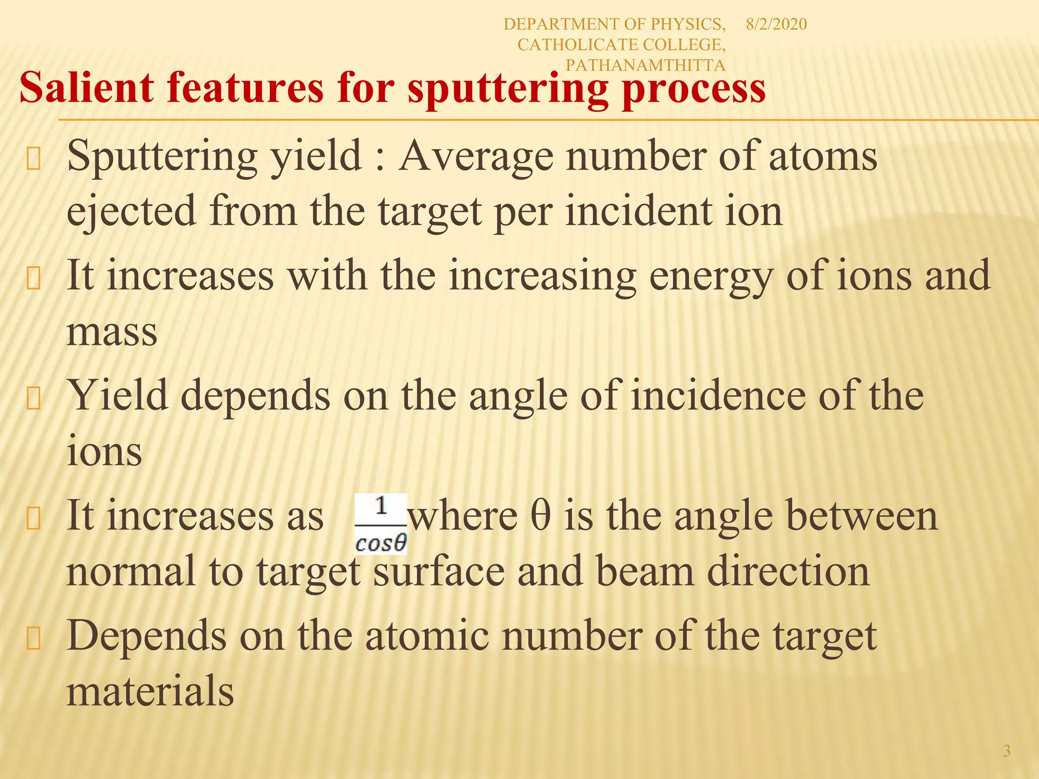 sputtering process | PDF