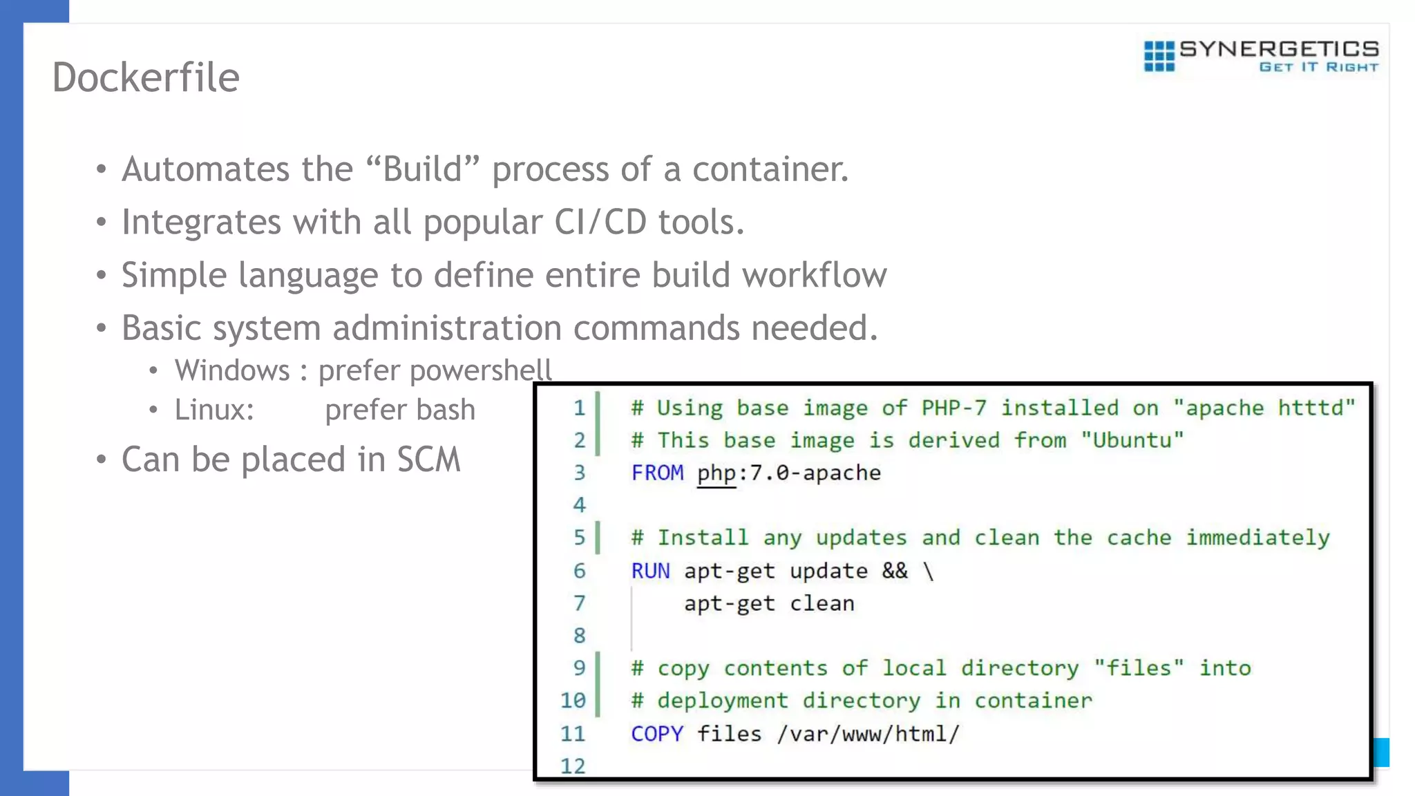 Introduction to Containers & Diving a little deeper into the benefits ... Introduction to Containers & Diving a little deeper into the benefits ...