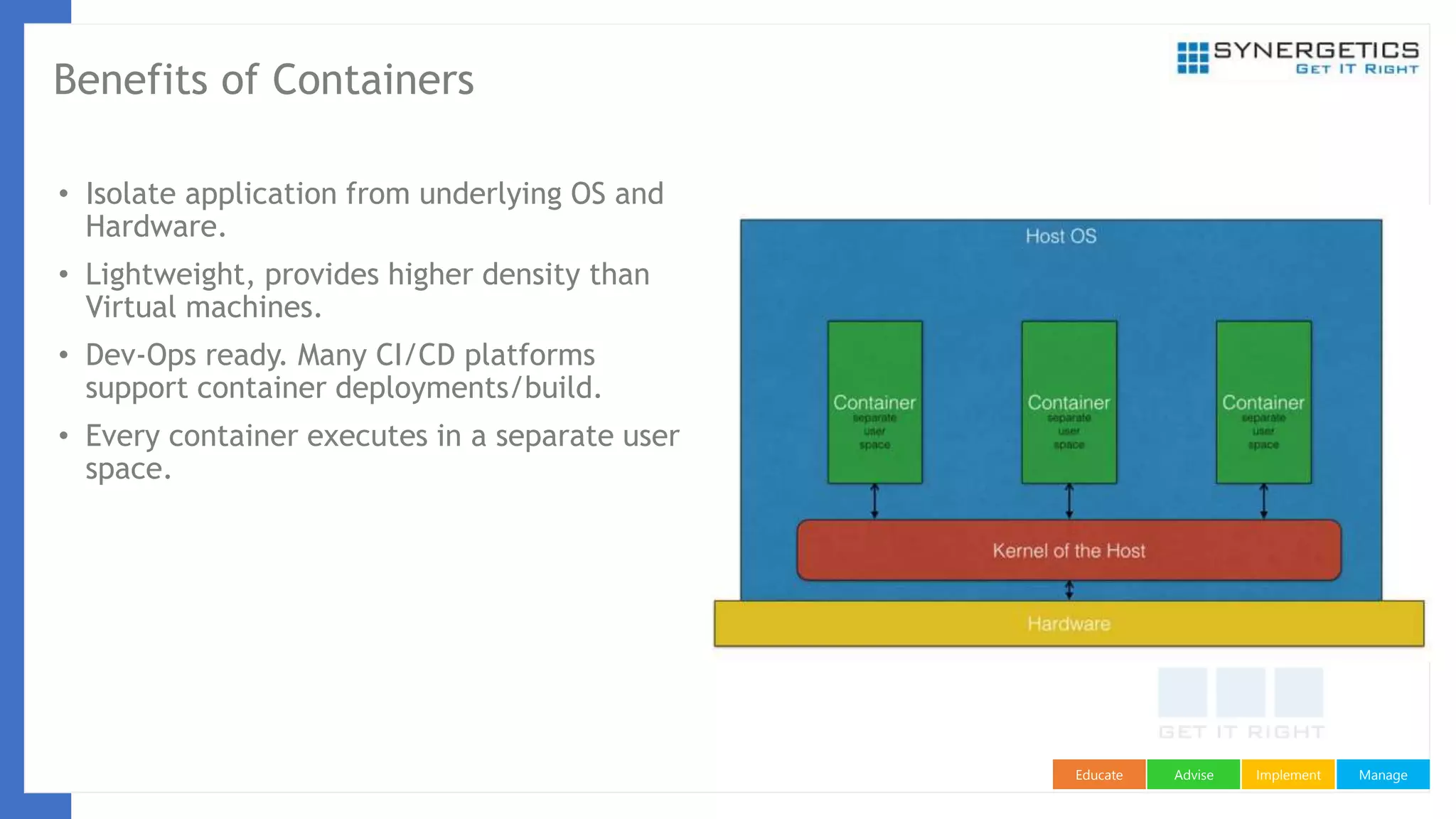 Introduction to Containers & Diving a little deeper into the benefits ...