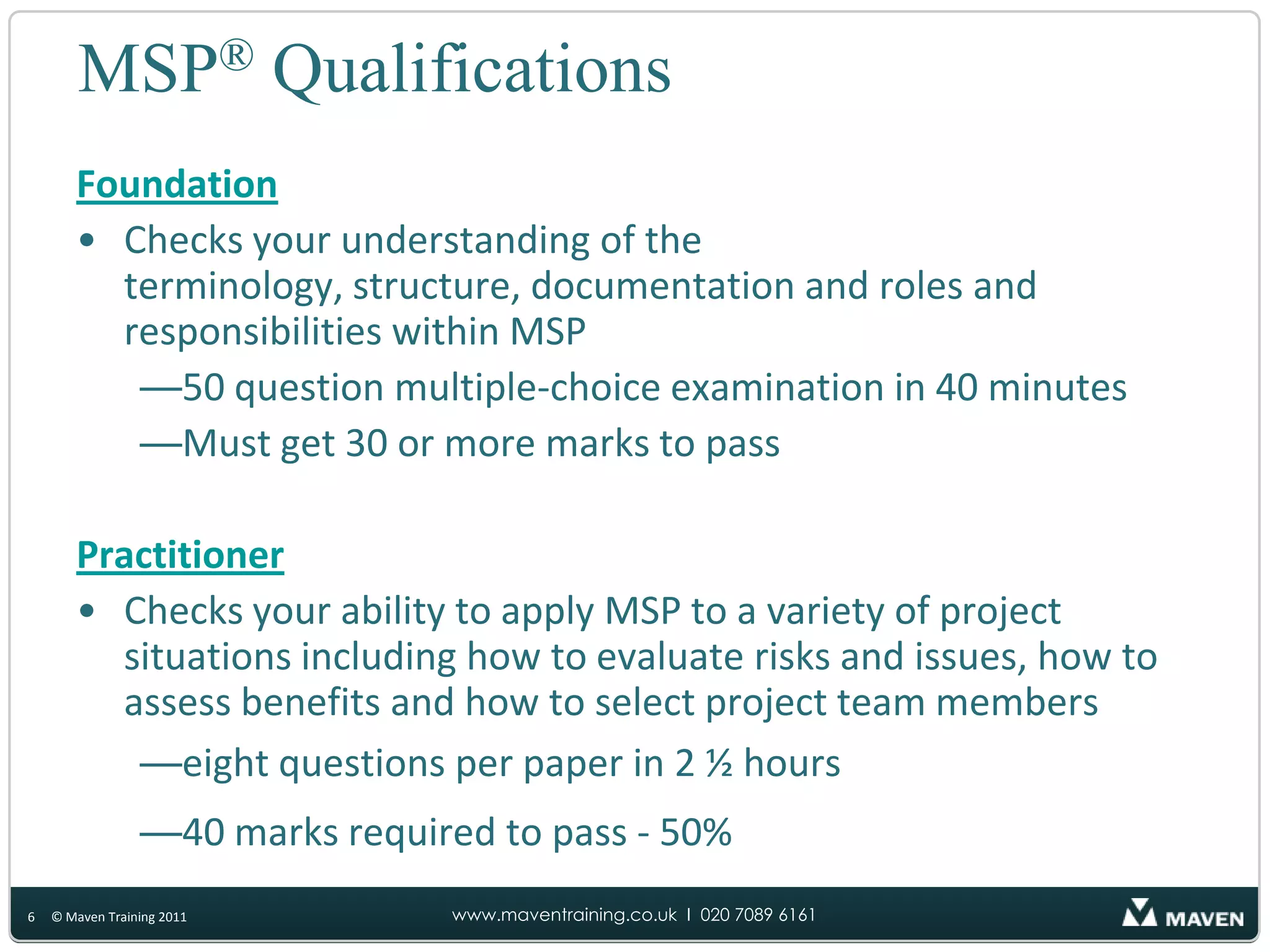 MSP Quick Guide | PPSX