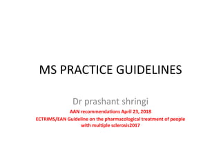 Ms practice guielines | PPTX