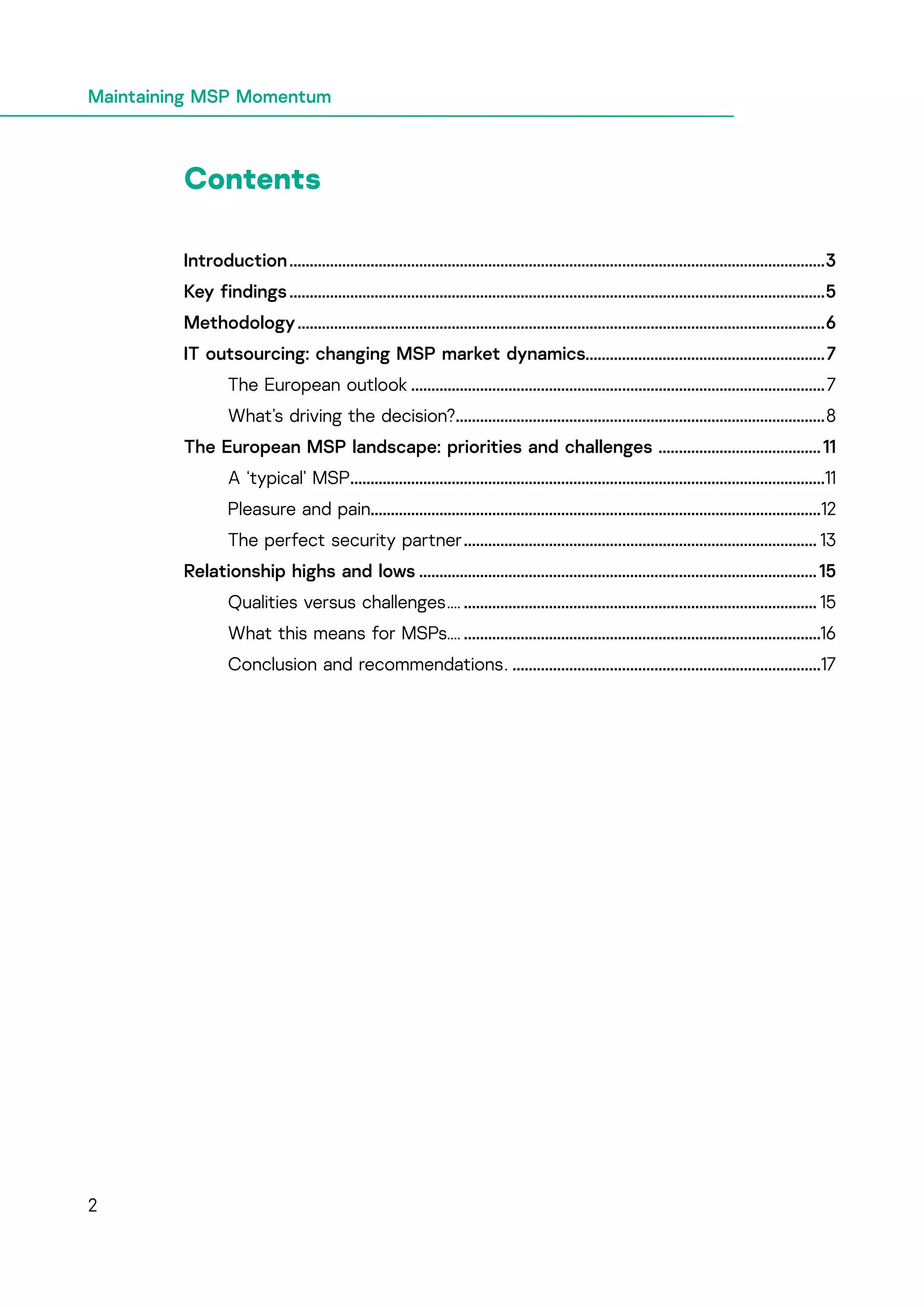 Challenges and opportunities for European MSPs | PDF