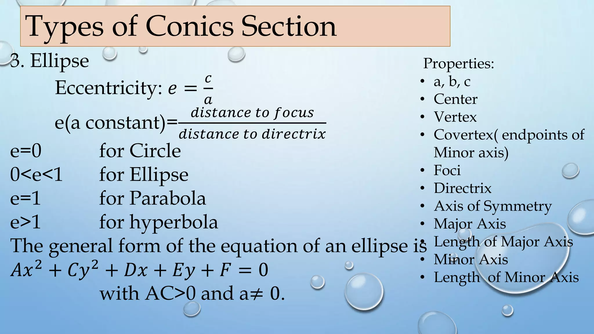 Conic Section | PPTX