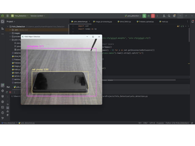 Real time pbject detection using yolov3 ms | PPTX
