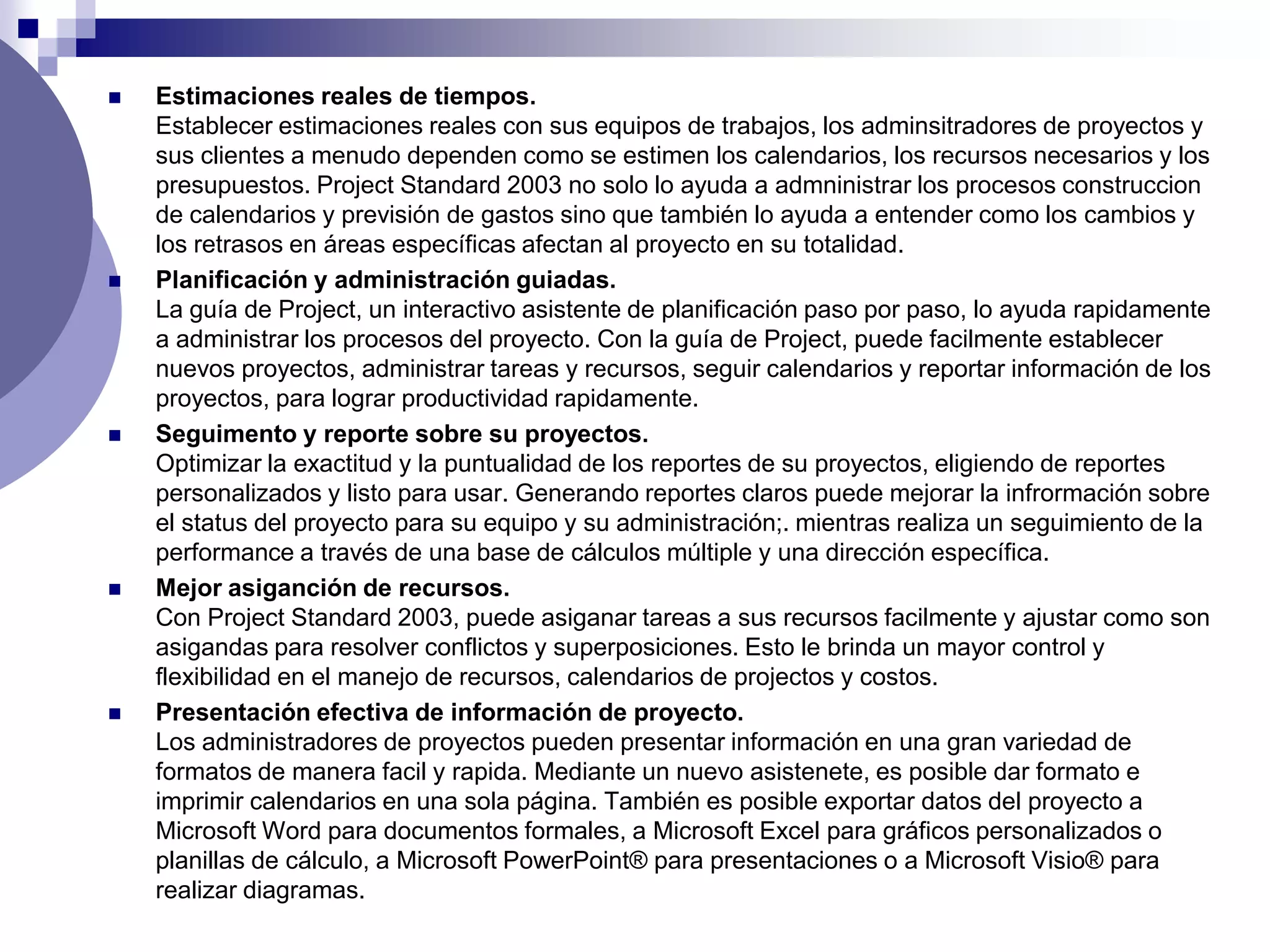 Tutorial de Ms Project | PPTX