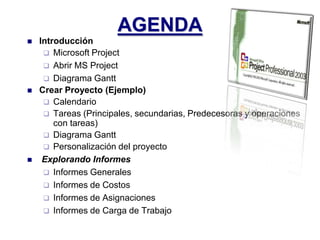 Tutorial de Ms Project | PPTX