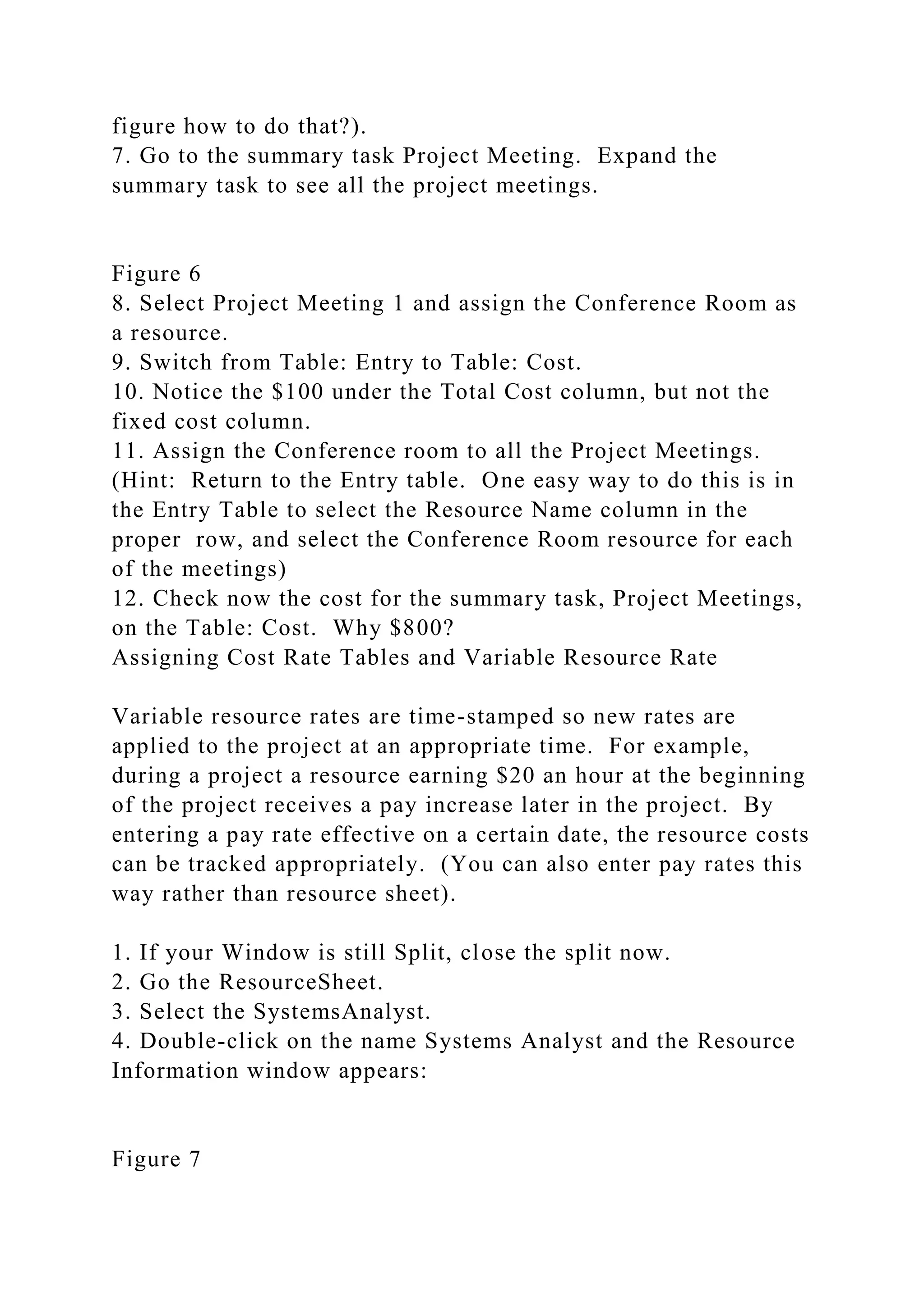 MS Project - Lesson #2 - Managing Project ResourcesObjectives - .docx