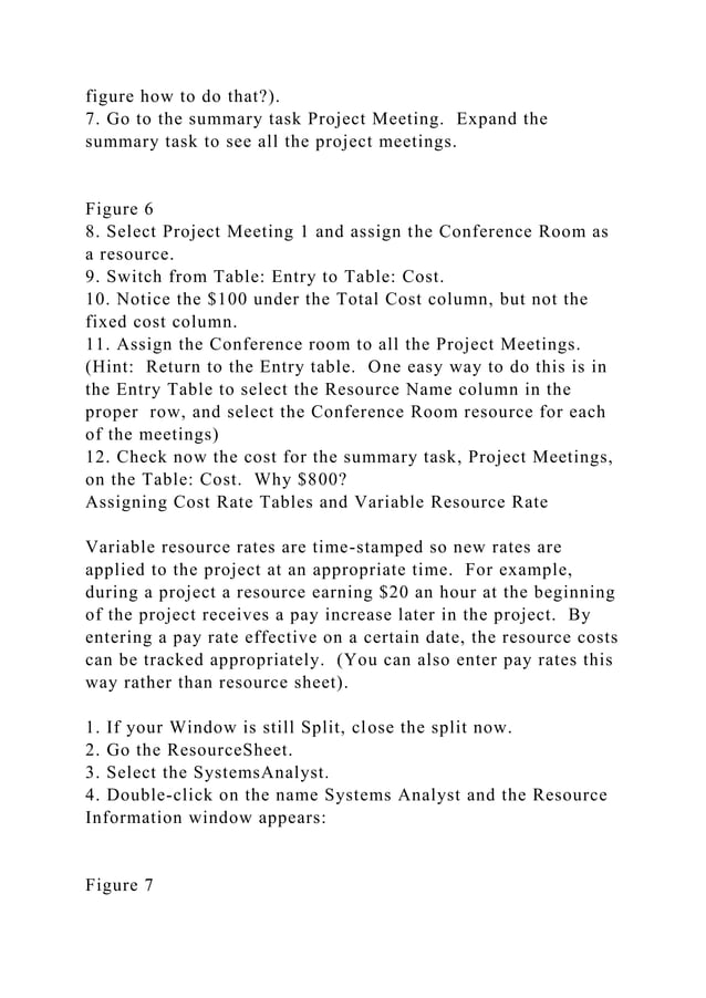 MS Project - Lesson #2 - Managing Project ResourcesObjectives - .docx