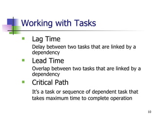 Ms Project 2007(Basic) | PPT