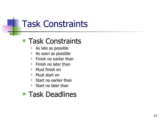 Ms Project 2007(Basic) | PPT