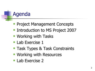 Ms Project 2007(Basic) | PPT