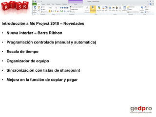 Microsoft Project 2010 como utilizar tareas inactivas para la gestion ...