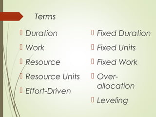 Ms project general introduction | PPT