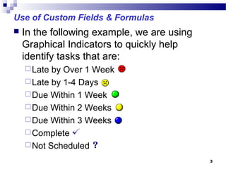 Graphical Indicators in MS Project | PPT