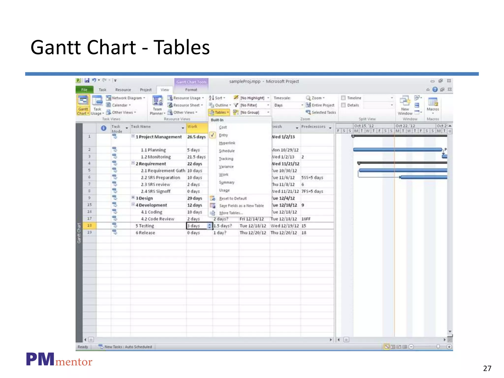 Introduction to MS project | PPSX